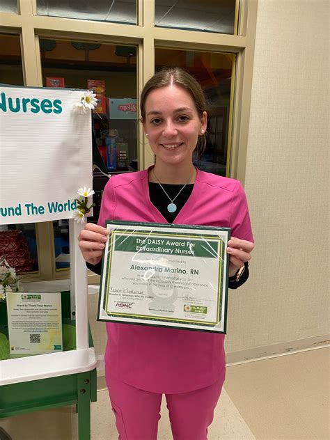 Alexandra Marino Bsn Rn On Linkedin I Am Incredibly Humbled And Proud To Have Received A Daisy