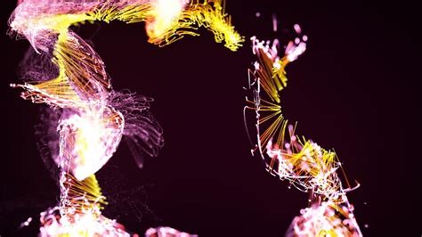 premium photo 3d rendering of a colorful abstract stylish particle