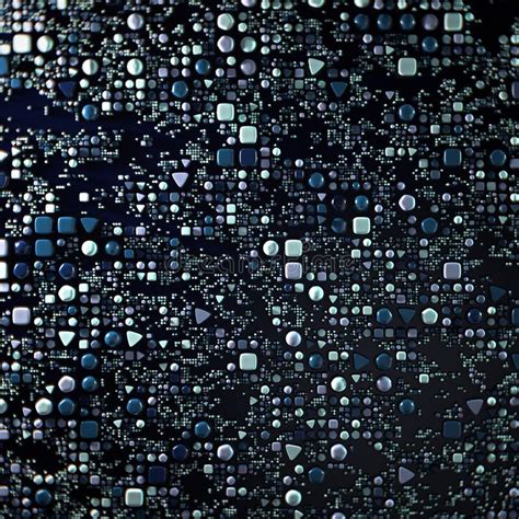 Abstract Futuristic Surface Hexagon Pattern With Blue Light Rays Stock Illustration