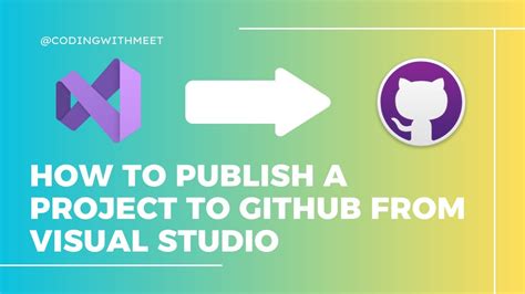 How To Publish A Project To GitHub From Visual Studio YouTube