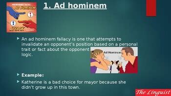 Logical Fallacies II By Lingua Franca Systems TPT