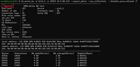using ib write bw as elephant flow in rocev2 and the result is not what