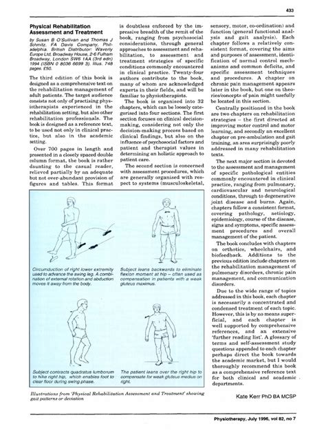 Physical Rehabilitation Assessment And Treatment Download Free Pdf