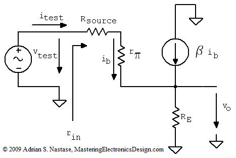 The Common Collector Amplifier Input And Output Resistance The Proof Mastering Electronics
