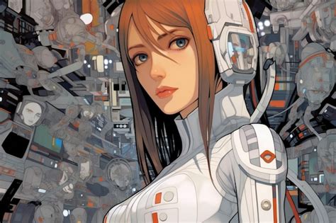 Mujer Astronauta En La Estaci N Espacial Ilustraci N De Mujer Astronauta Foto Premium