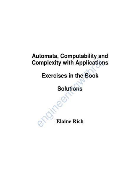 Rich Automata Solns Pdf String Computer Science Formalism