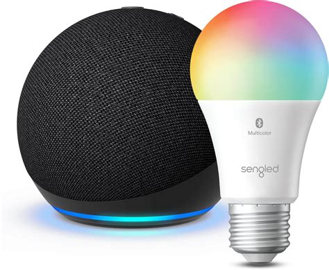 Echo Dot 5th Gen Charcoal With Sengled Bluetooth Color