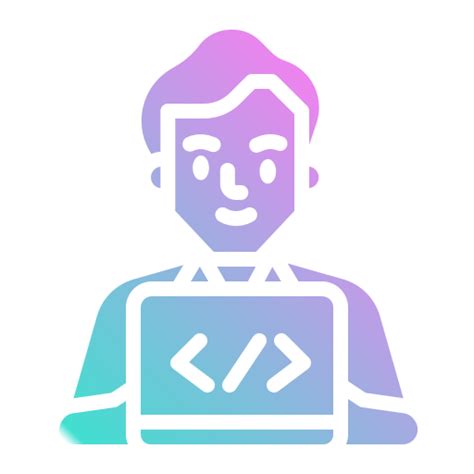Programmer Generic Gradient Outline Icon