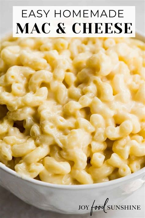 Easy Homemade Mac And Cheese Stovetop Joyfoodsunshine