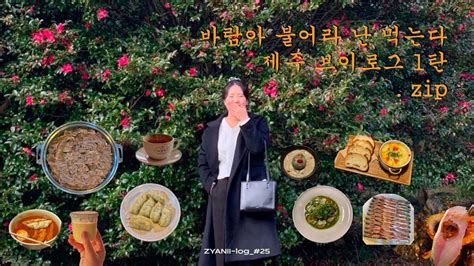 바람아 불어라 난 먹는다제주 브이로그 1탄zip Youtube