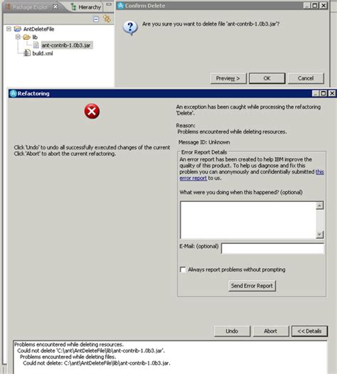 After Launching An Ant Build File With The Workspace Jre The Jar Files