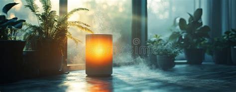 Tranquil Home Atmosphere With Diffuser And Plants Stock Image Image Of Beauty Decorative