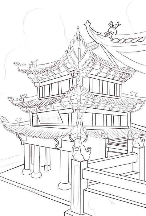 线稿练习 花瓣网