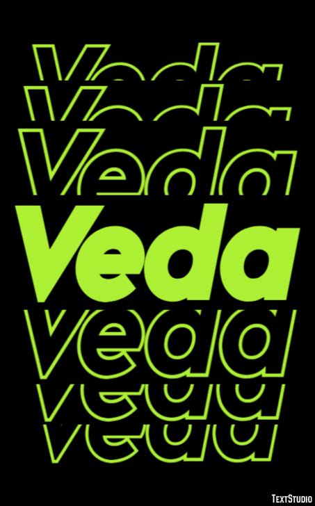 Veda Text Effect And Logo Design Name