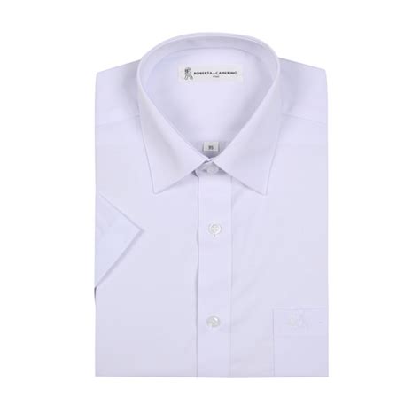 [로베르따] 남성 와이셔츠 구김없는 일반핏 Tr 화이트 반소매 셔츠 Rr23041 이랜드몰