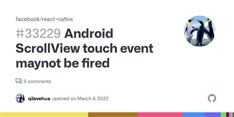 Android Scrollview Touch Event Maynot Be Fired · Issue 33229