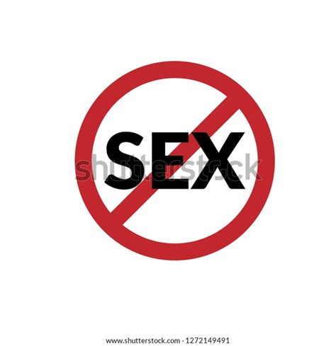 No Sex Sign Stock Vector Royalty Free Shutterstock