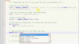 Hướng dẫn kết nối và truy xuất dữ liệu trong database YouTube