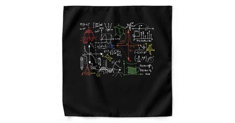 Math Teacher Formulas Cheat Sheet Cool Geek Nerd Bandana Zazzle