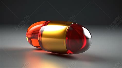 3d 시각 효과 생생한 빨간색과 노란색 캡슐 노란 배경 시각적 배경 빨간색 배경 이미지 Hd 노란 시각적 빨간색 배경 사진 무료 다운로드 Lovepik