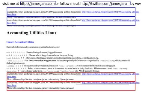 Accounting Utilities Linux Ppt