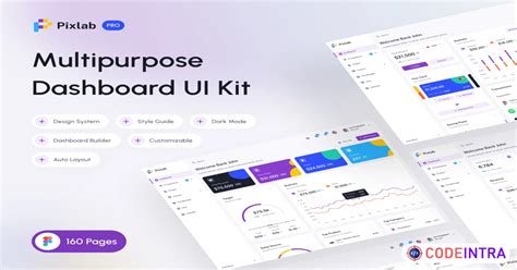 Pixlab Dashboard Ui Kit Figma Resources Codeintra