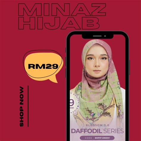 Viral Hot Minaz Hijab Blossom 3 0 New Release Mampu Milik Shopee Malaysia