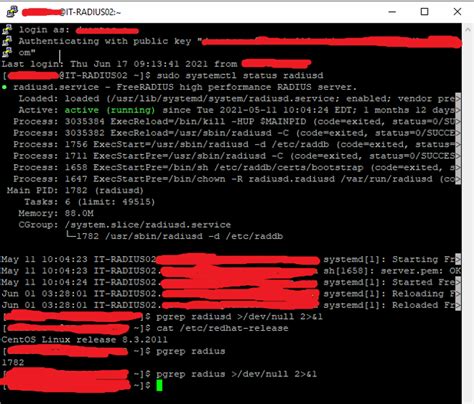 Service Status Radius Disabled Mysql Disabled · Issue 203