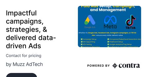 Impactful Campaigns Strategies And Delivered Data Driven Ads By Muzz Adtech
