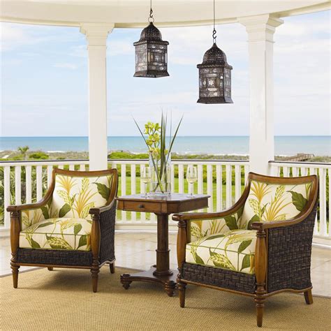 Tommy Bahama Home Island Estate 1695 11 Agave Wicker Chair Baers Furniture Exposed Wood Chairs