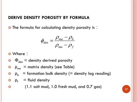 Calculate Bulk Density From Porosity At Stephanie Beor Blog