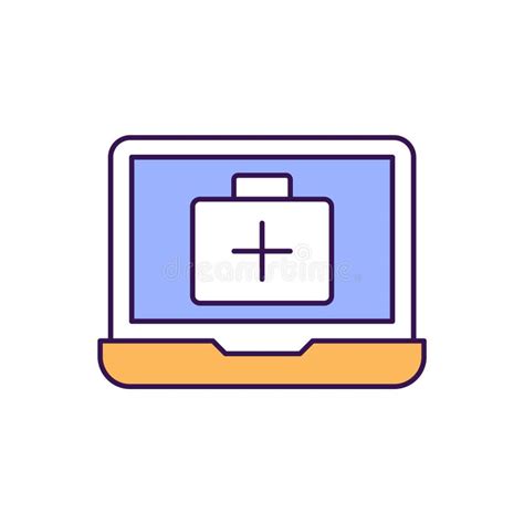 Computer Maintenance Outline With Colors Fill Vector Icon That Can
