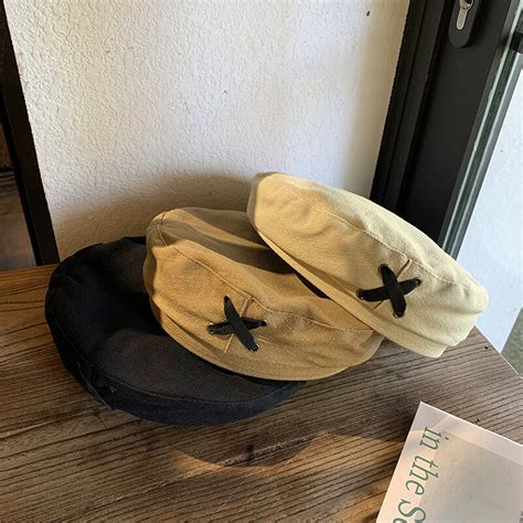 여성 일본식 가을 겨울 레트로 영국 모자 남성 블랙 베레모 패션 화가 모자 여성 모자 및 캡모자