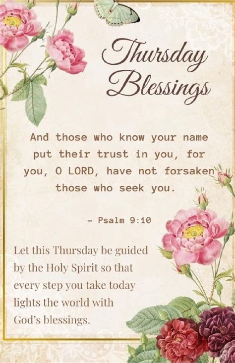 50 Beautiful Thursday Blessings To Share And Pray With Images