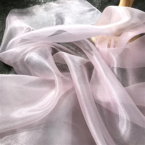 유리 무지개 그라디언트 크레페 쉬폰 원단 흐르는 Organza 꽃 얇은 명주 그물 원단 웨딩 드레스 무대 장식 미터에 의해