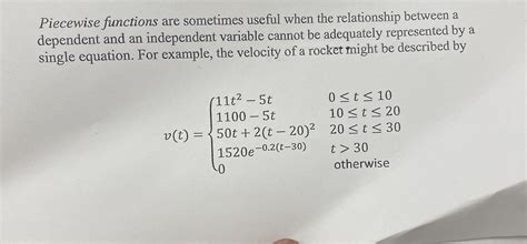 [solved] piecewise functions are sometimes useful when the