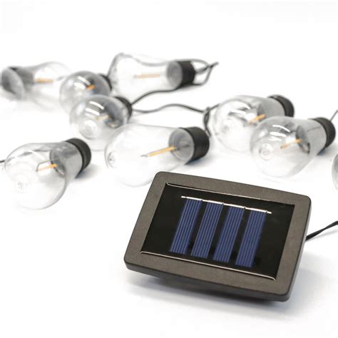 Uk Solar Filament Led Bulb String Lights