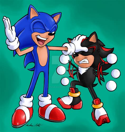 Modern Sonic Vs Classic Shadow By Atticus Kotch On Deviantart