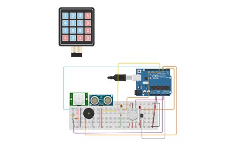 Circuit Design Comeng 12 Arduino Security System Tinkercad