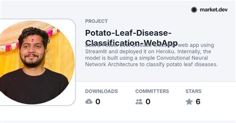 Potato Leaf Disease Classification Webapp Ecosystem Directory Market Dev
