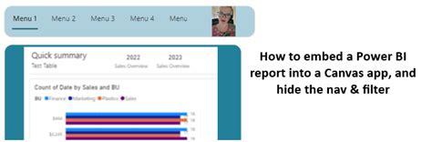 How To Embed A Power Bi Report Into A Canvas App And Hide The Nav
