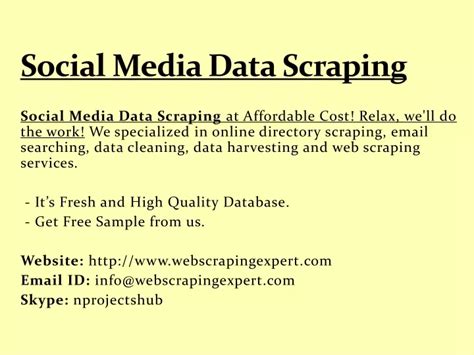 Ppt Social Media Data Scraping Powerpoint Presentation Free Download