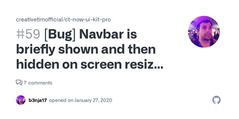 Bug Navbar Is Briefly Shown And Then Hidden On Screen Resize To Smaller Screens · Issue 59