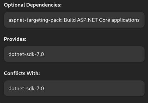NET SDK And Cannot Coexist Bug Or Intended Applications EndeavourOS