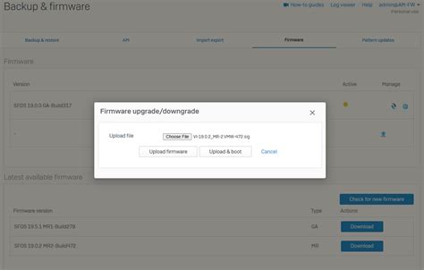 Not Able To Upload Firmware And Upgrade Firmware On Sophos Xg Sfvh Discussions Sophos