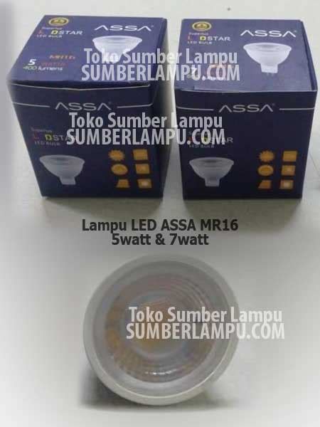 Lampu LED ASSA MR16 5w 7w Sumber Lampu Sumberlampu Com