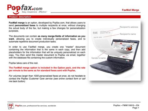 Faxmail Merge Ppt