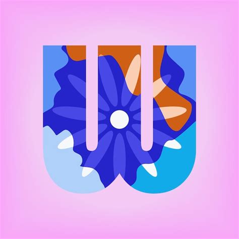 Premium Vector W Letter Pattern Vector Illustration