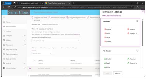 how to create a security role in power platform admin center and assign