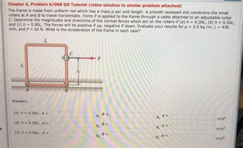 chapter 6 problem 6 008 go tutorial video solution to similar problem